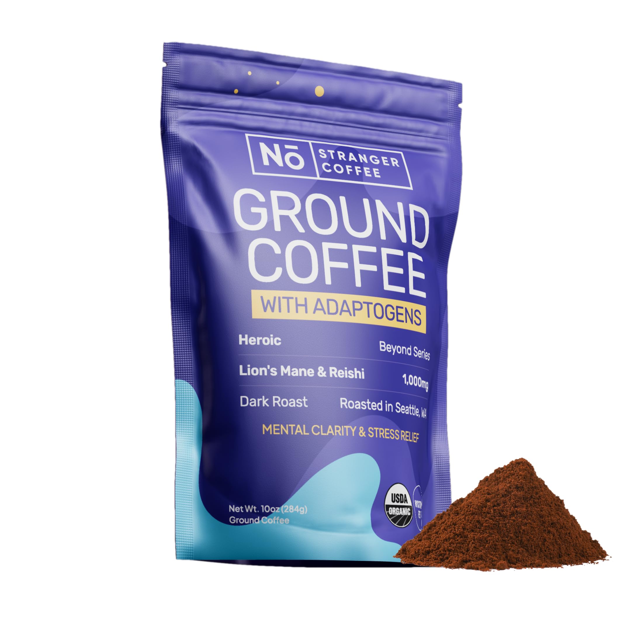 organic dark roast mushroom coffee