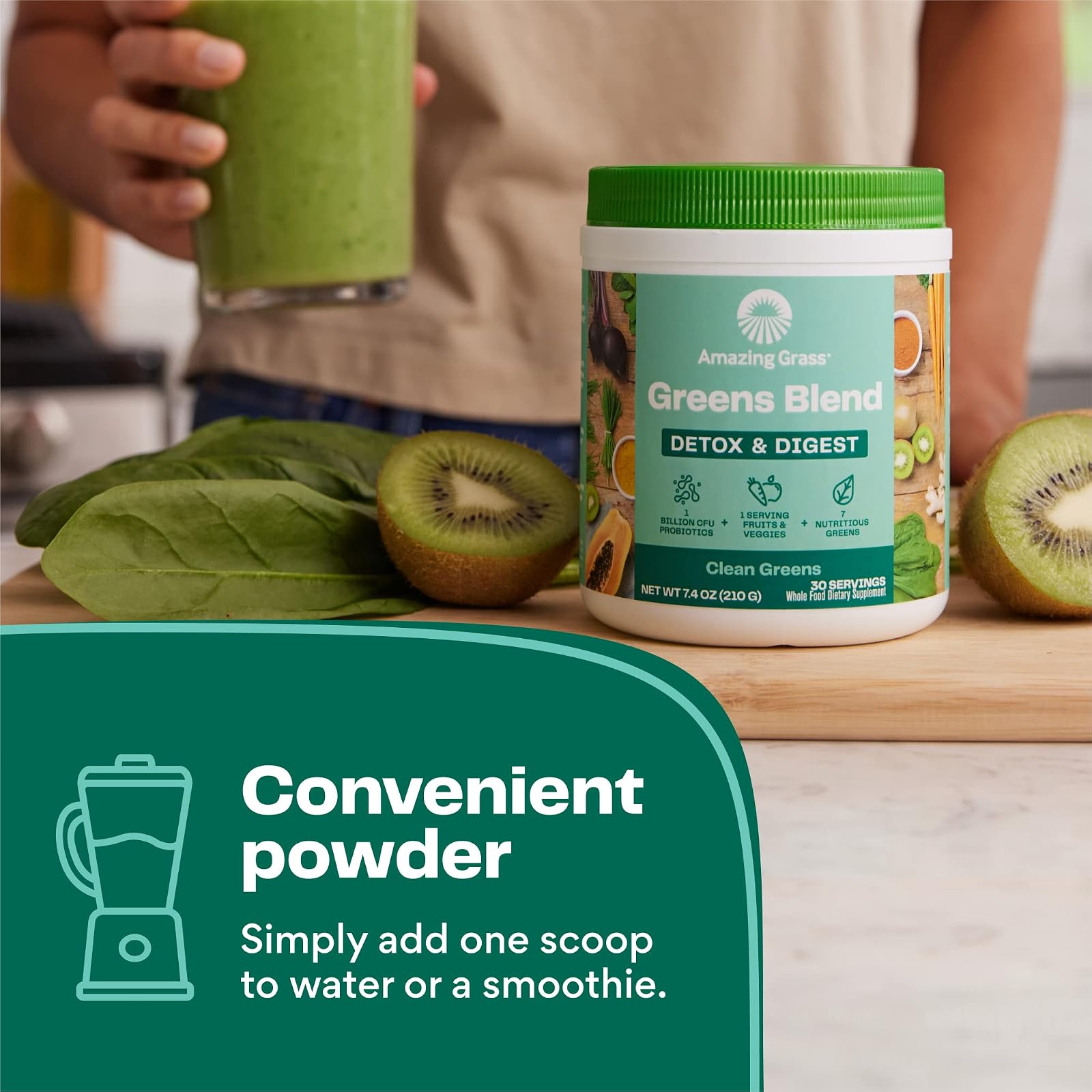 organic detox clean greens supplement