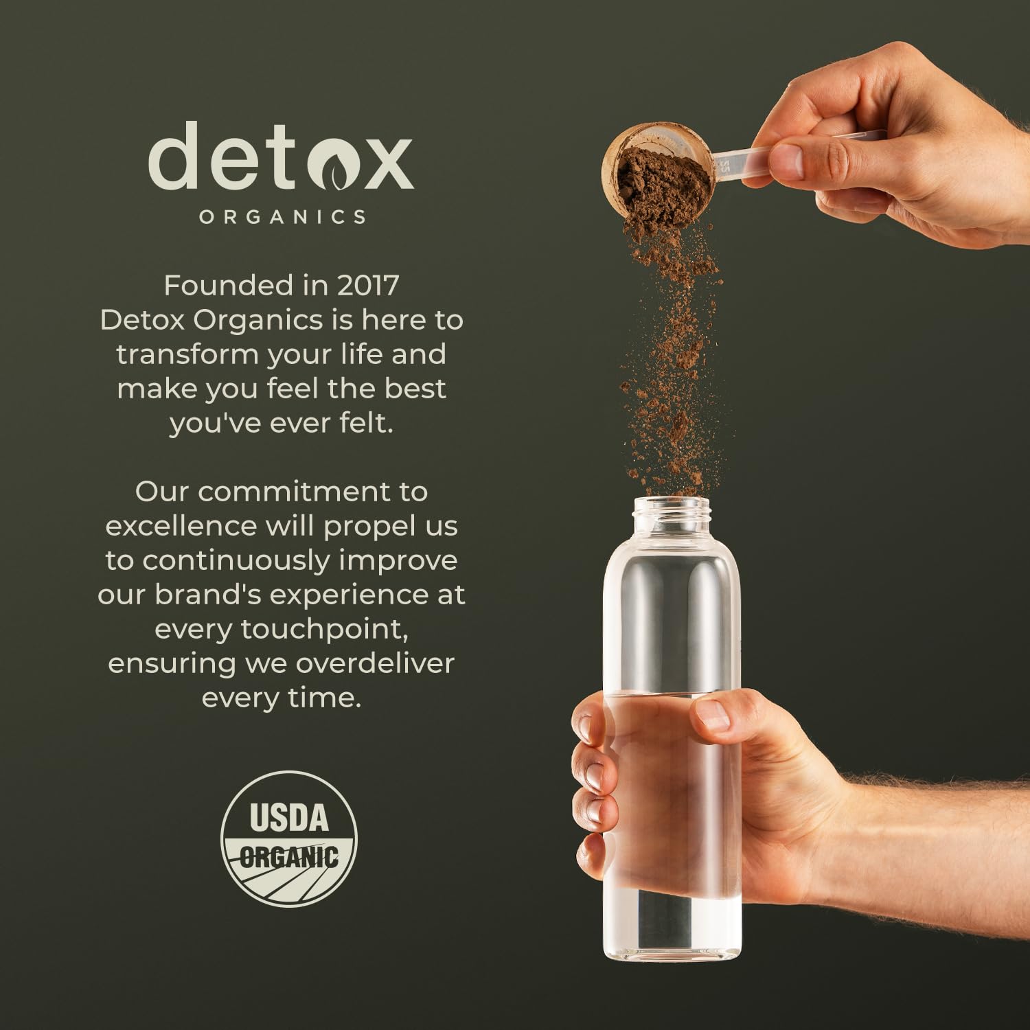 Organic detox powder for wellness