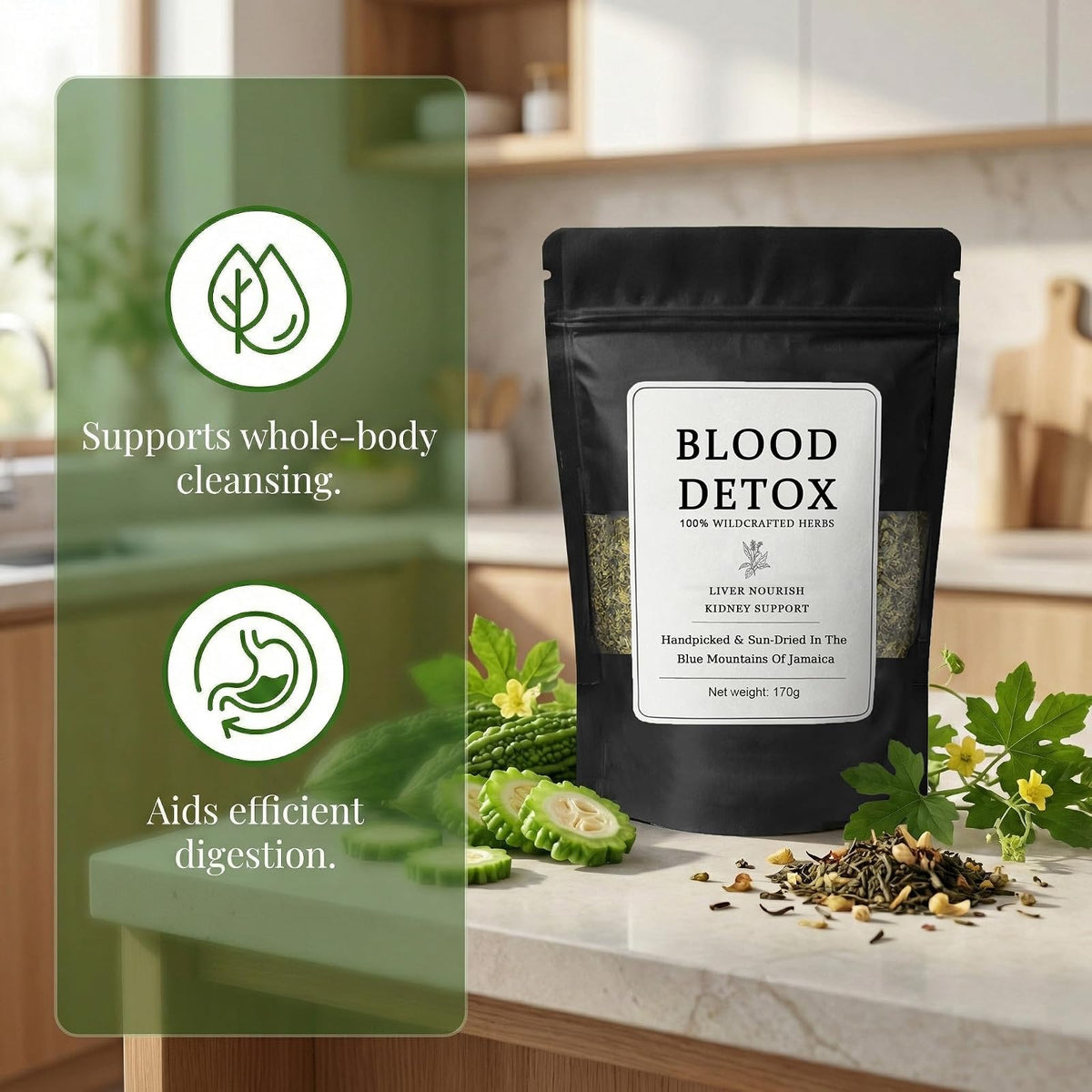 Organic detox tea for healthy living