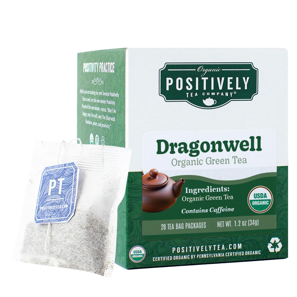organic dragonwell green tea bags