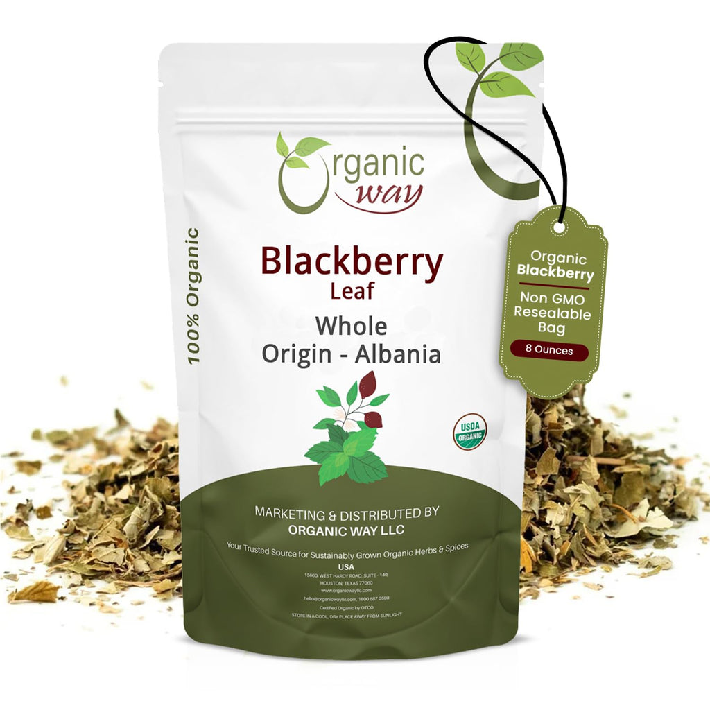 organic dried blackberry leaf tea