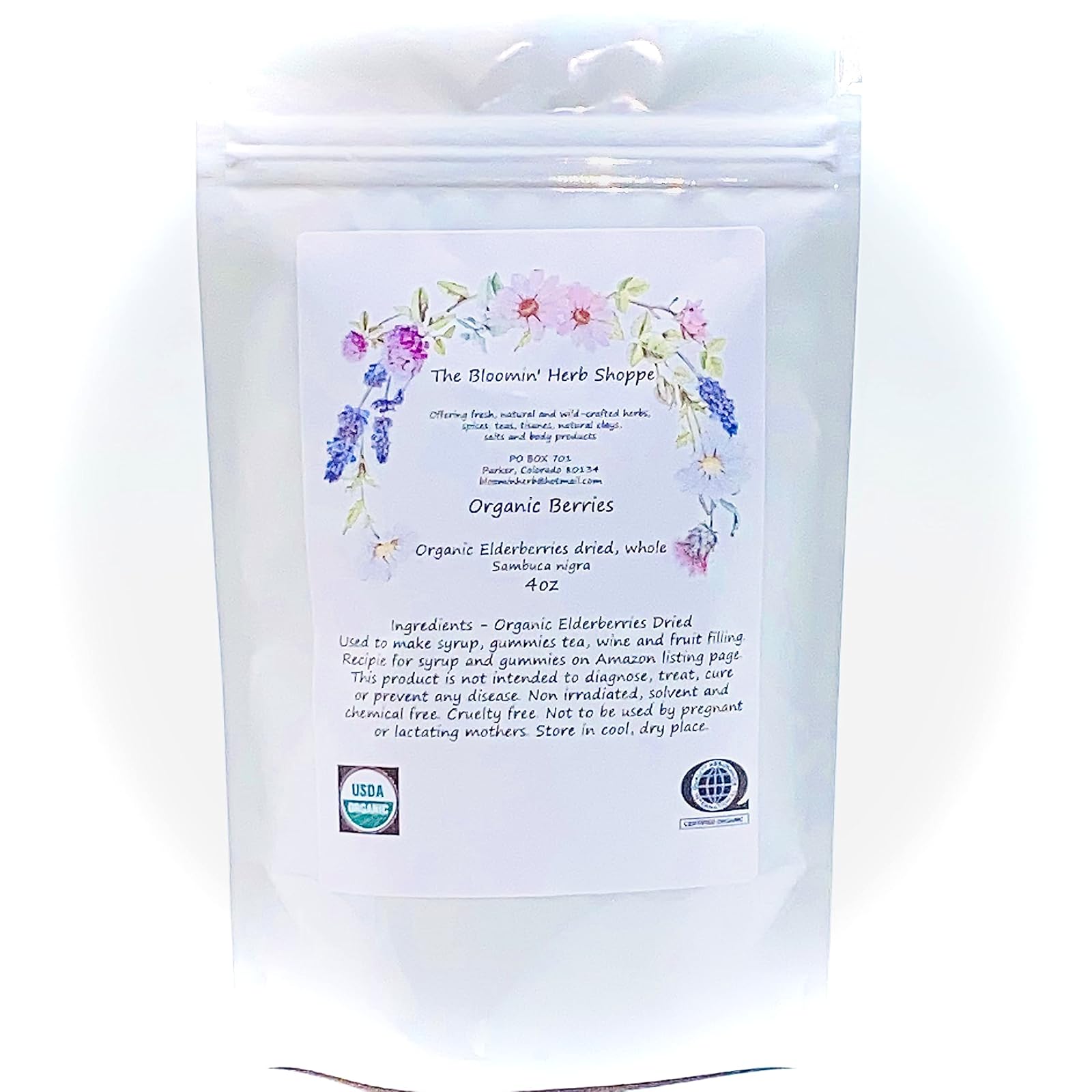 organic dried elderberries for health