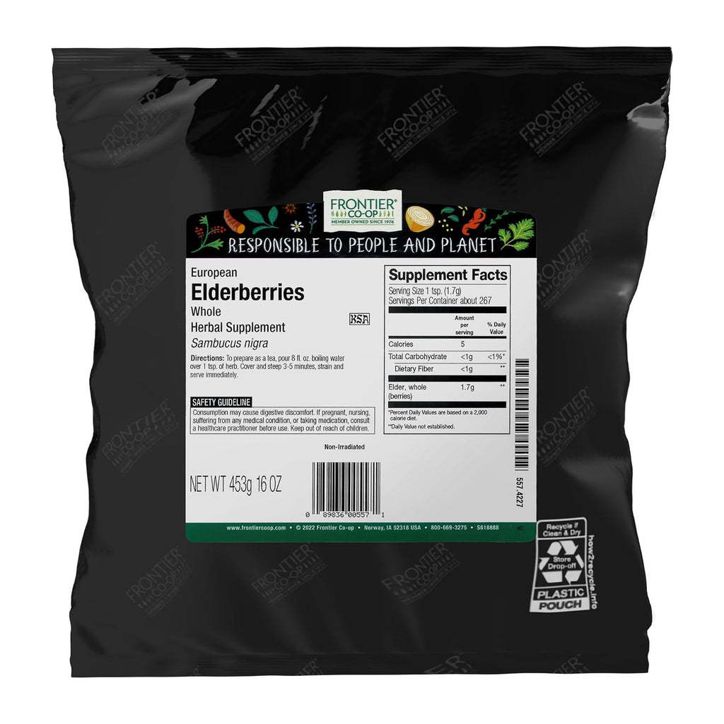 organic dried elderberries for smoothies