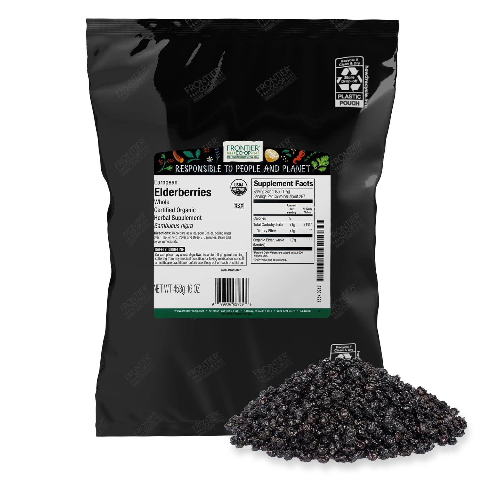 organic dried elderberries for tea