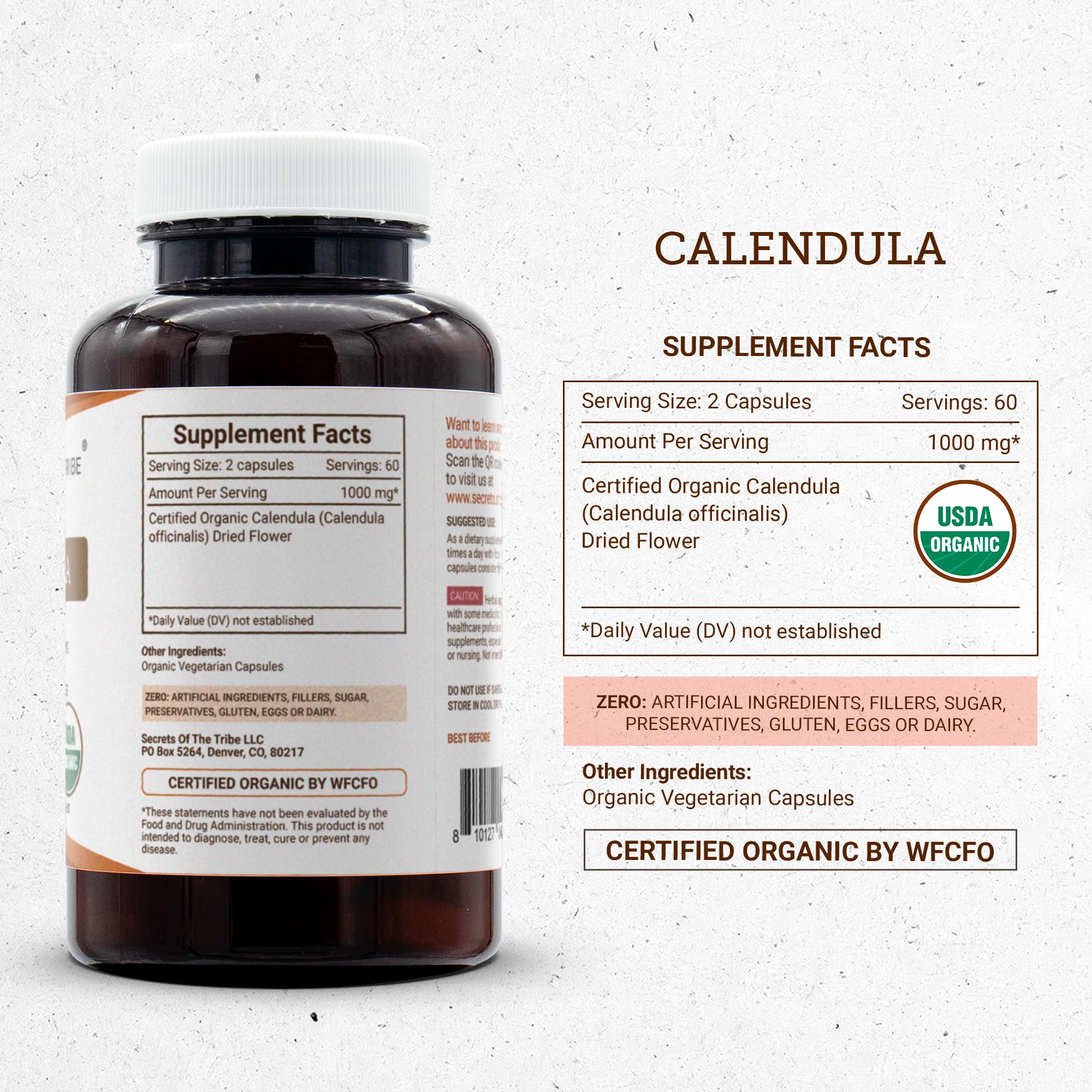 organic dried flower vitamin capsules