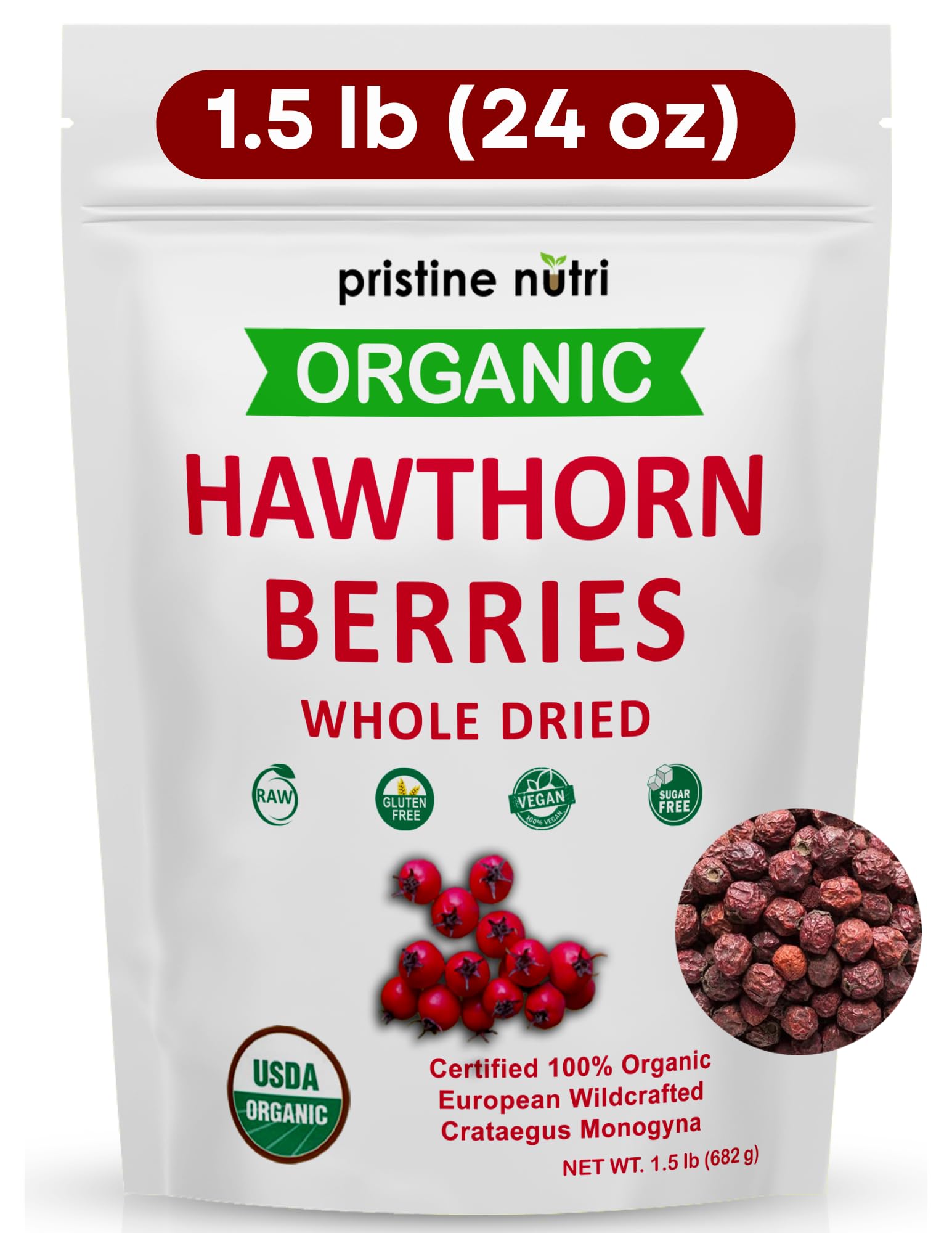 organic dried hawthorn berries for tea