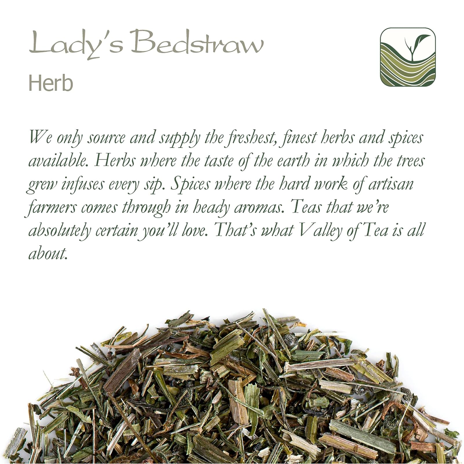 Organic dried herb for soothing tea