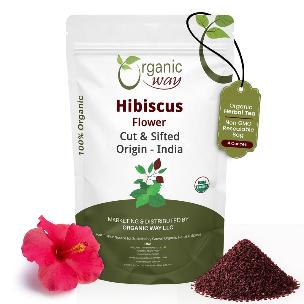 organic dried hibiscus flower tea