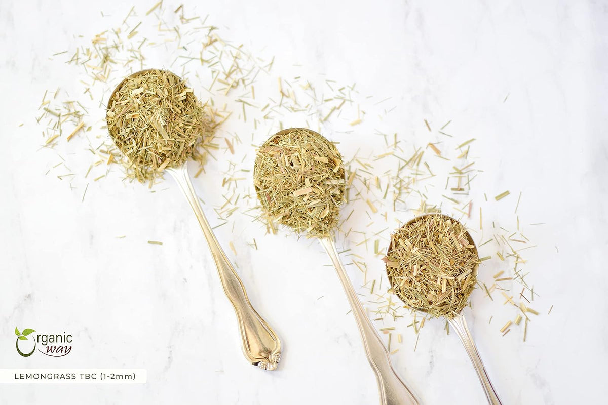 Organic dried lemongrass for wellness