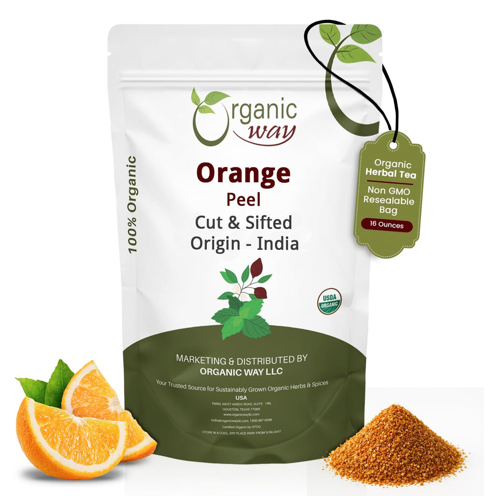 organic dried orange peel tea