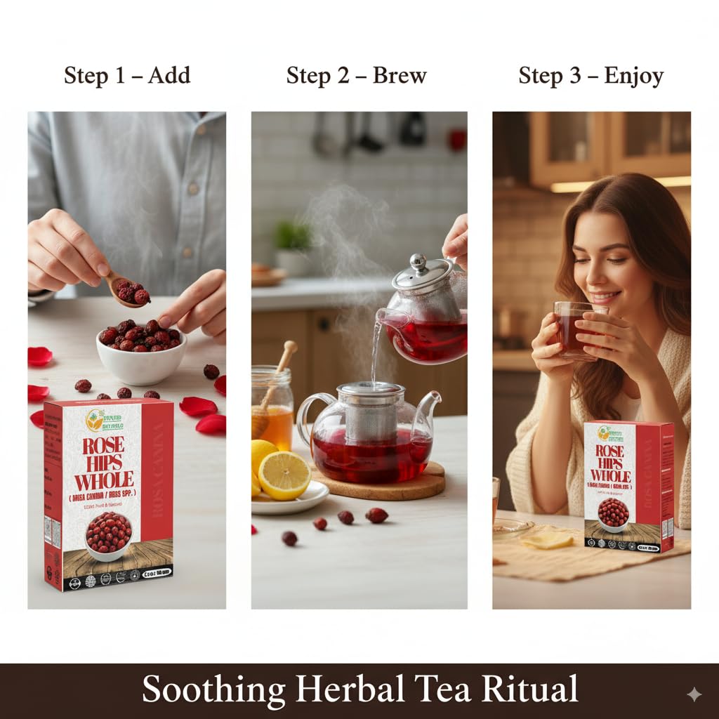 organic dried rose hip tea