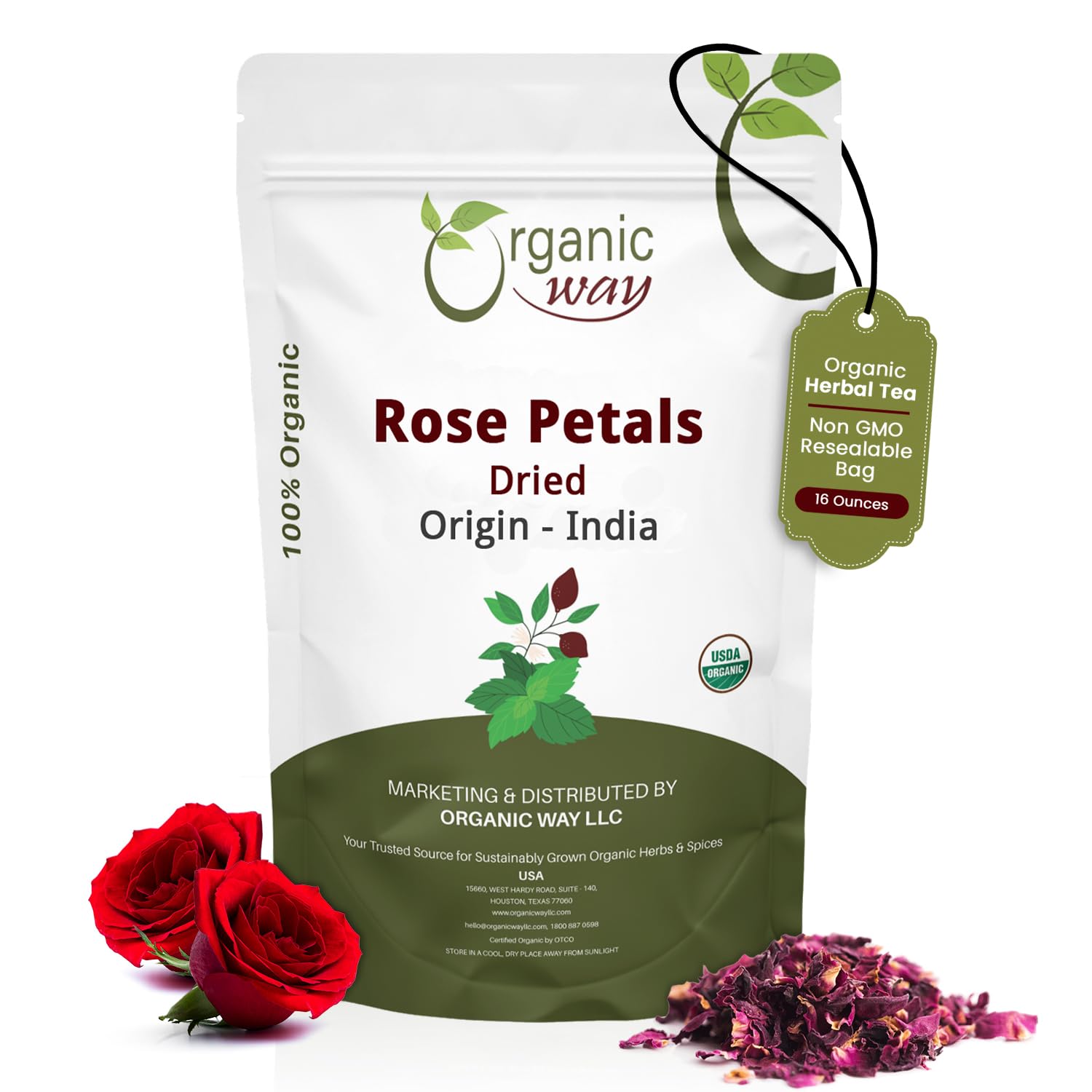 organic dried rose petals tea
