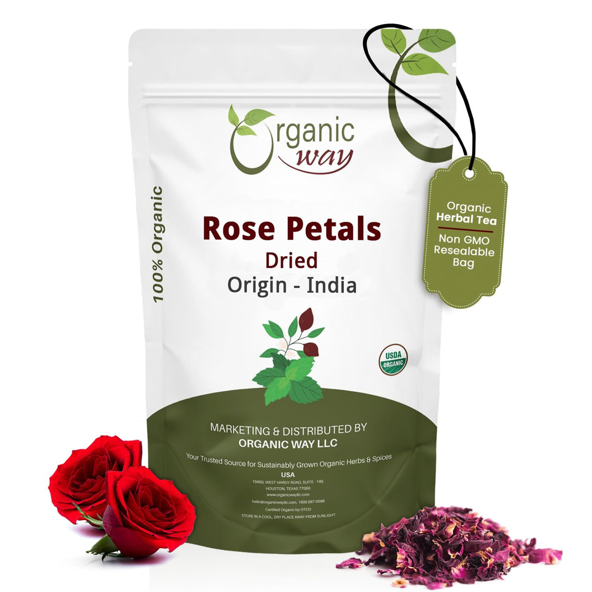 organic dried rose petals tea