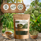 Organic dried soursop leaves infusion