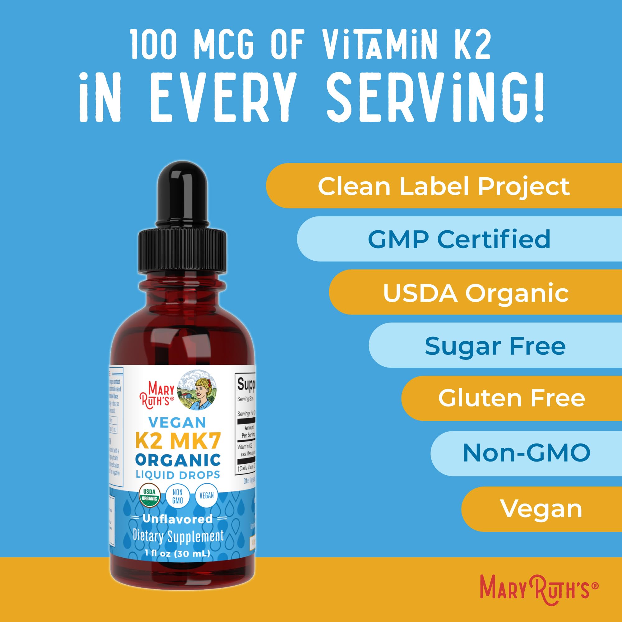 Organic drops for better calcium absorption