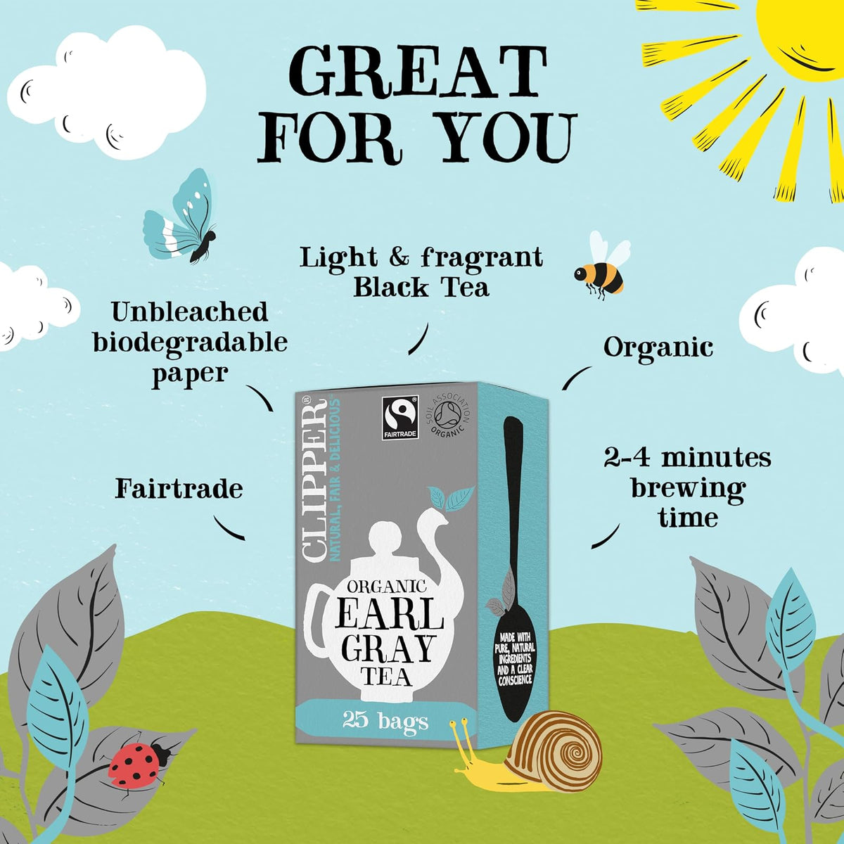 organic Earl Grey tea bags