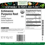 Organic echinacea root for immunity