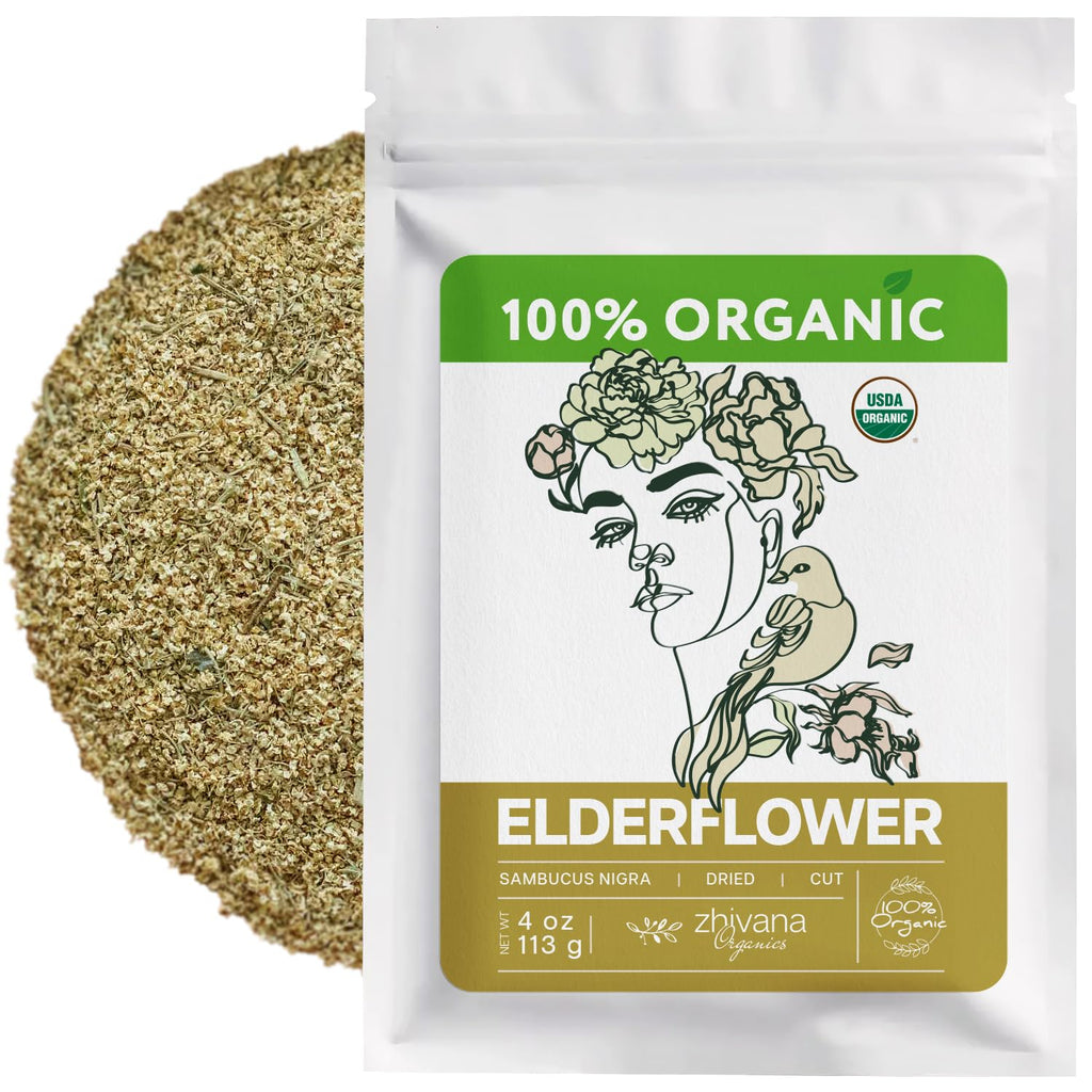 organic elder flower herbal tea