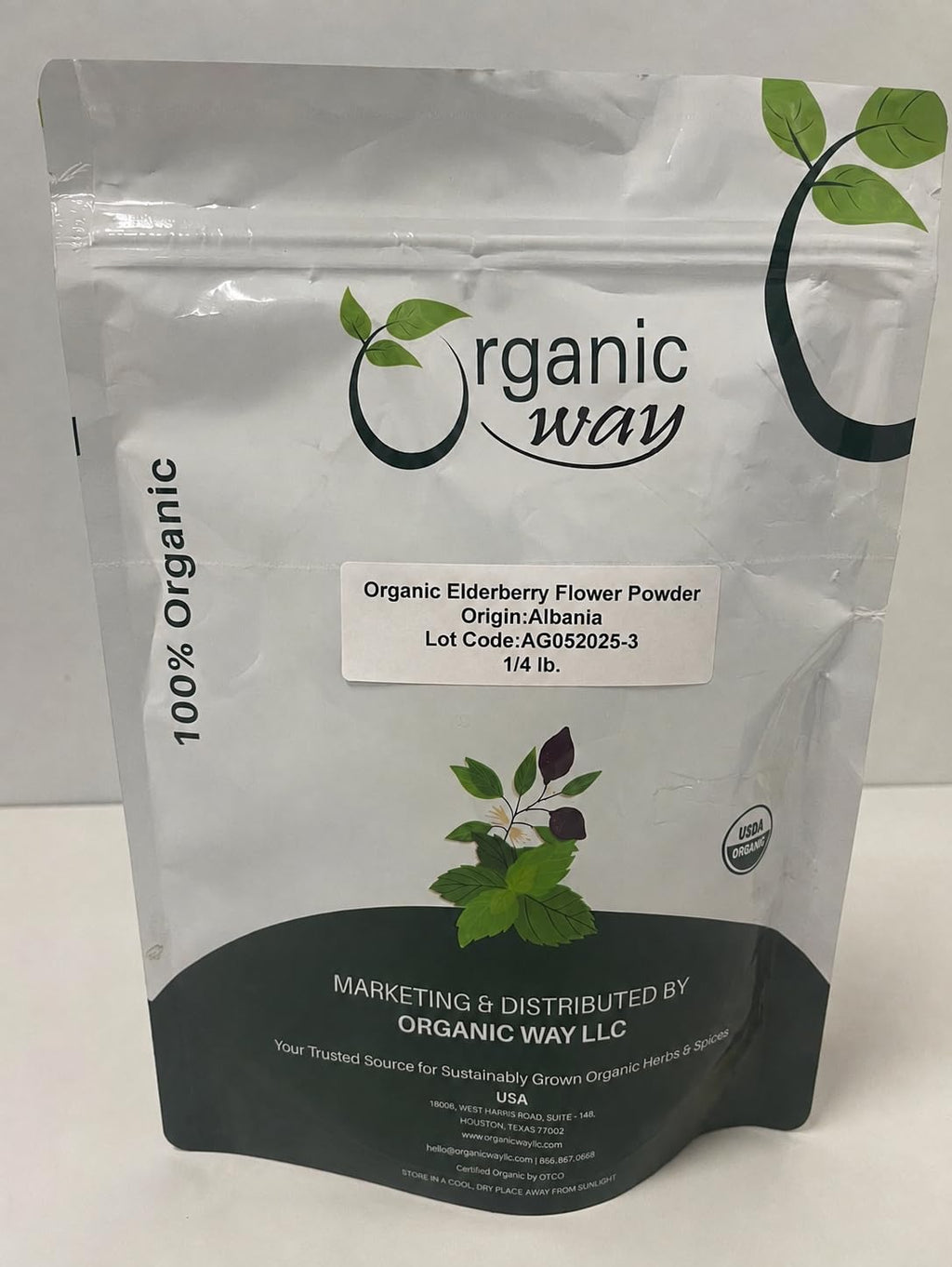 organic elder flowers herbal tea