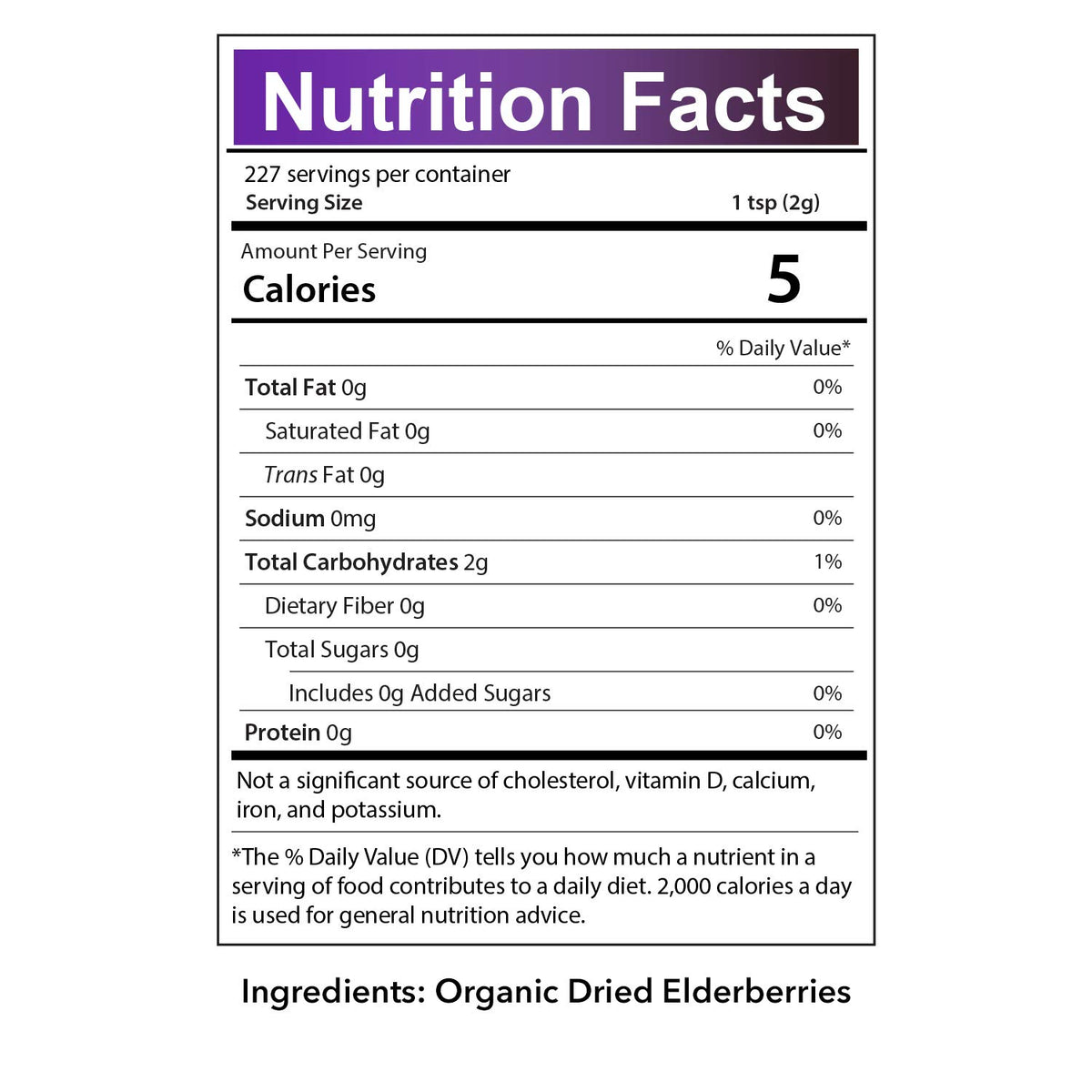Organic elderberries for health benefits