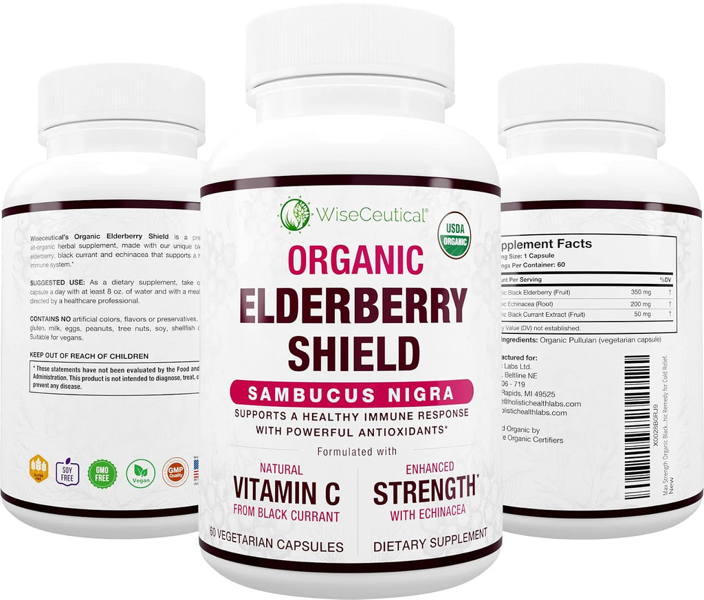 organic elderberry and echinacea capsules