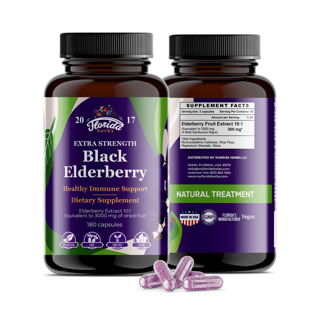 organic elderberry capsules for immunity