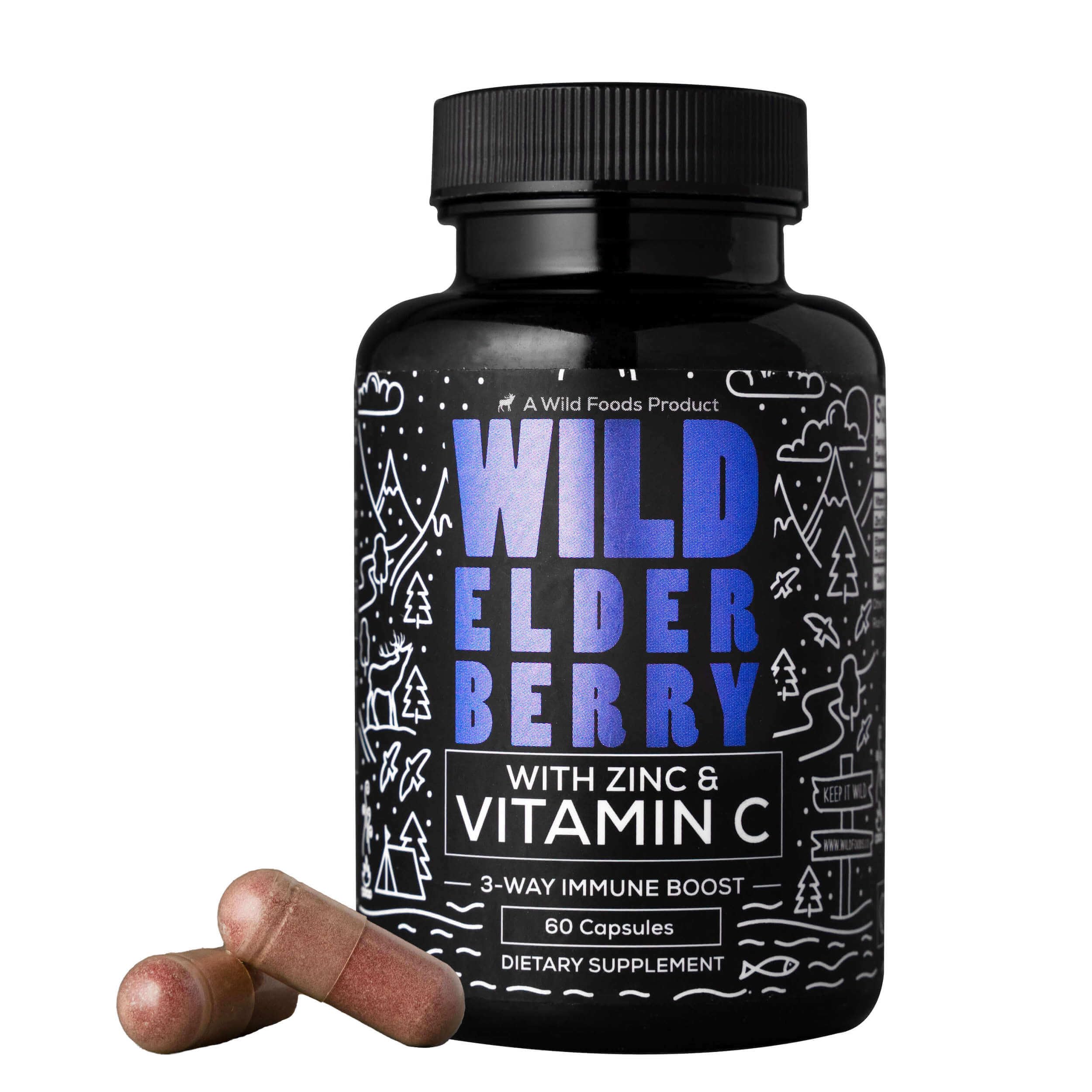organic elderberry capsules for immunity