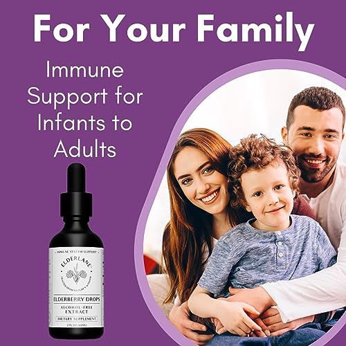Organic elderberry drops for immunity