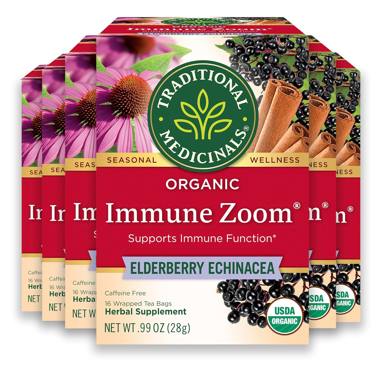 organic elderberry echinacea herbal tea