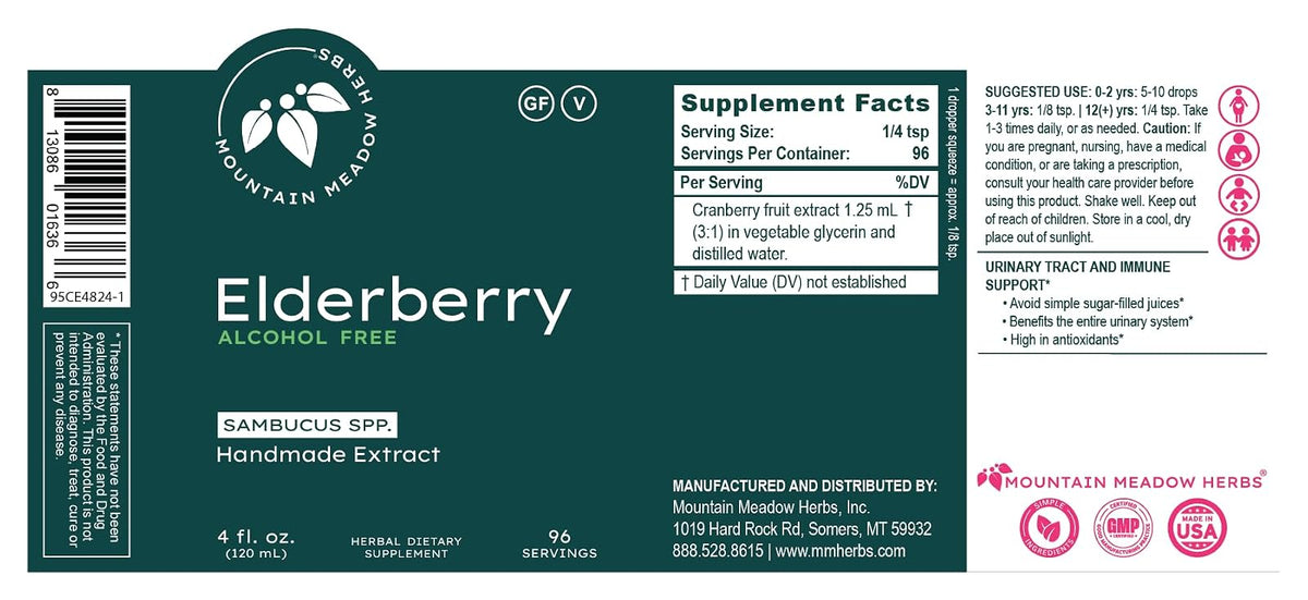 organic elderberry extract for cold relief