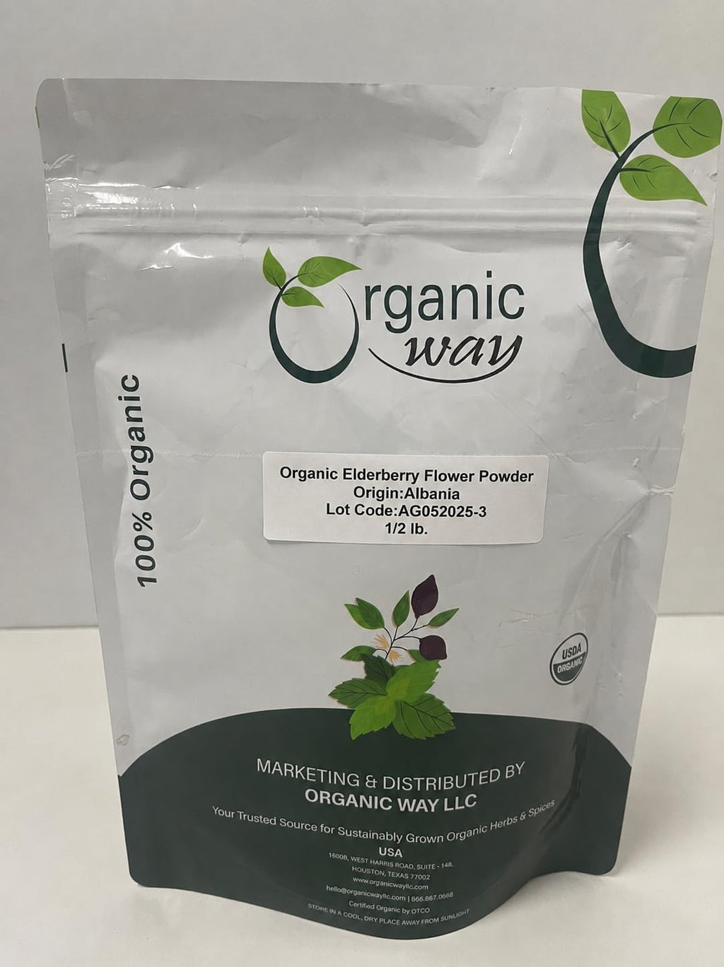 organic elderberry flower for herbal tea