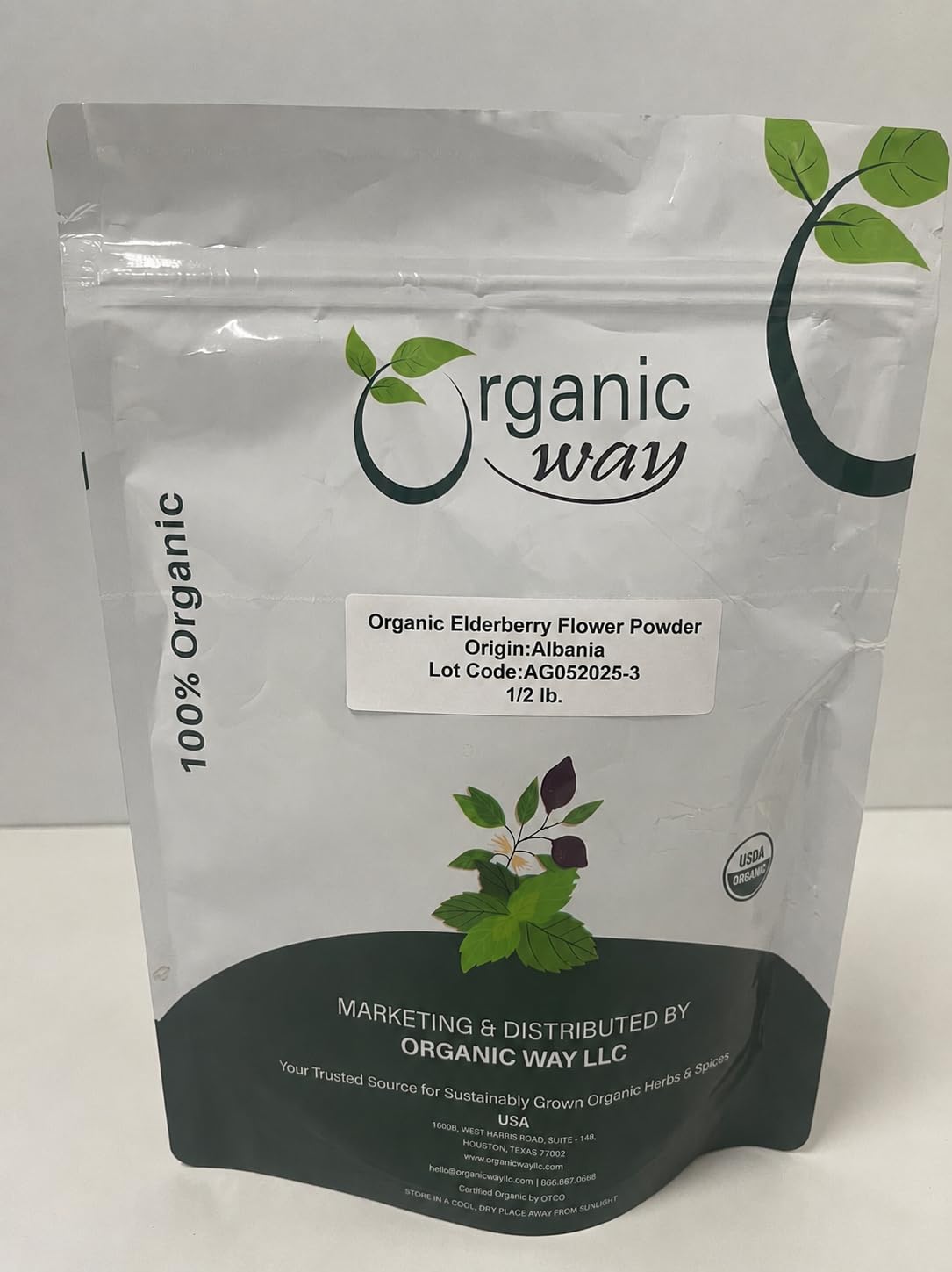 organic elderberry flower for herbal tea