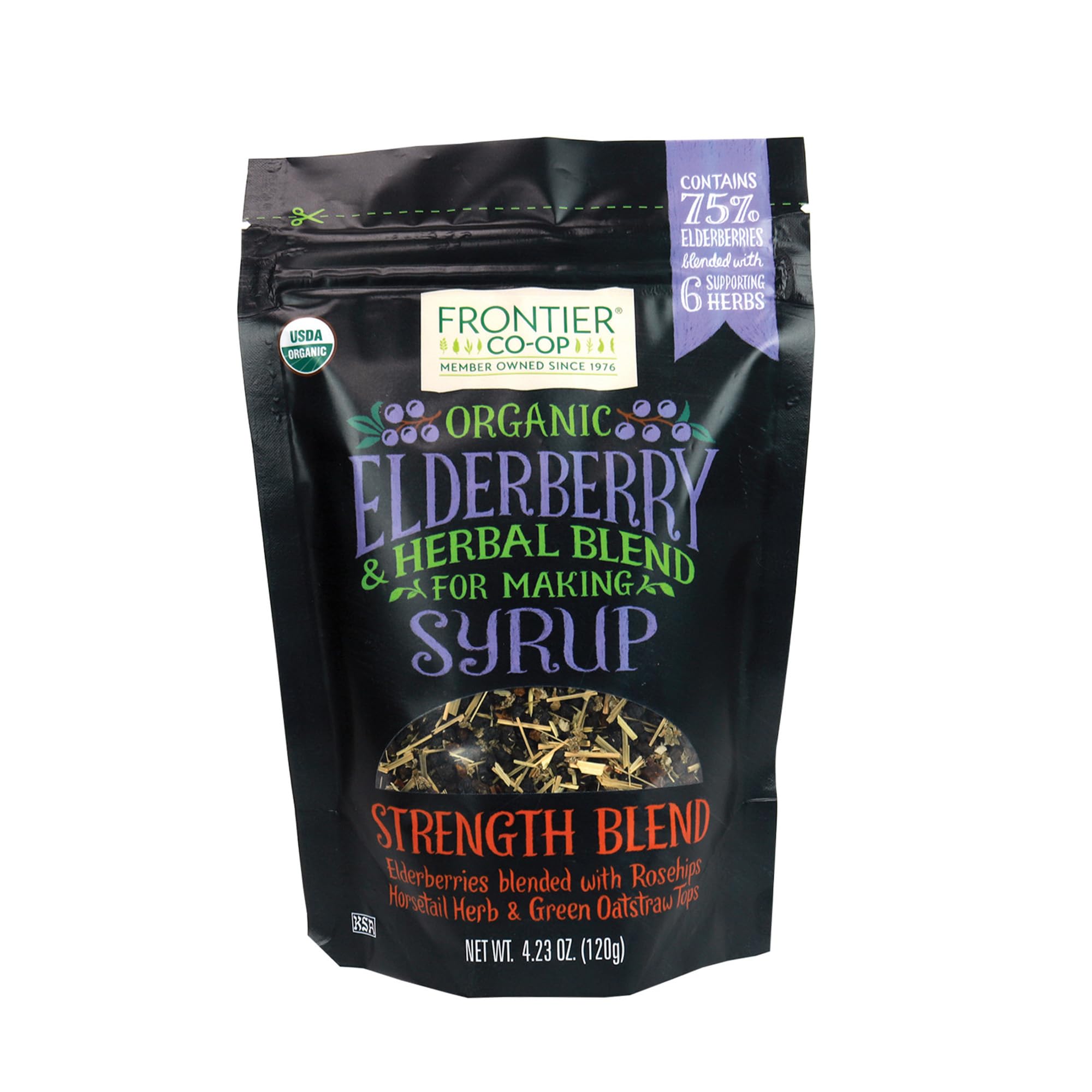 organic elderberry for herbal tea