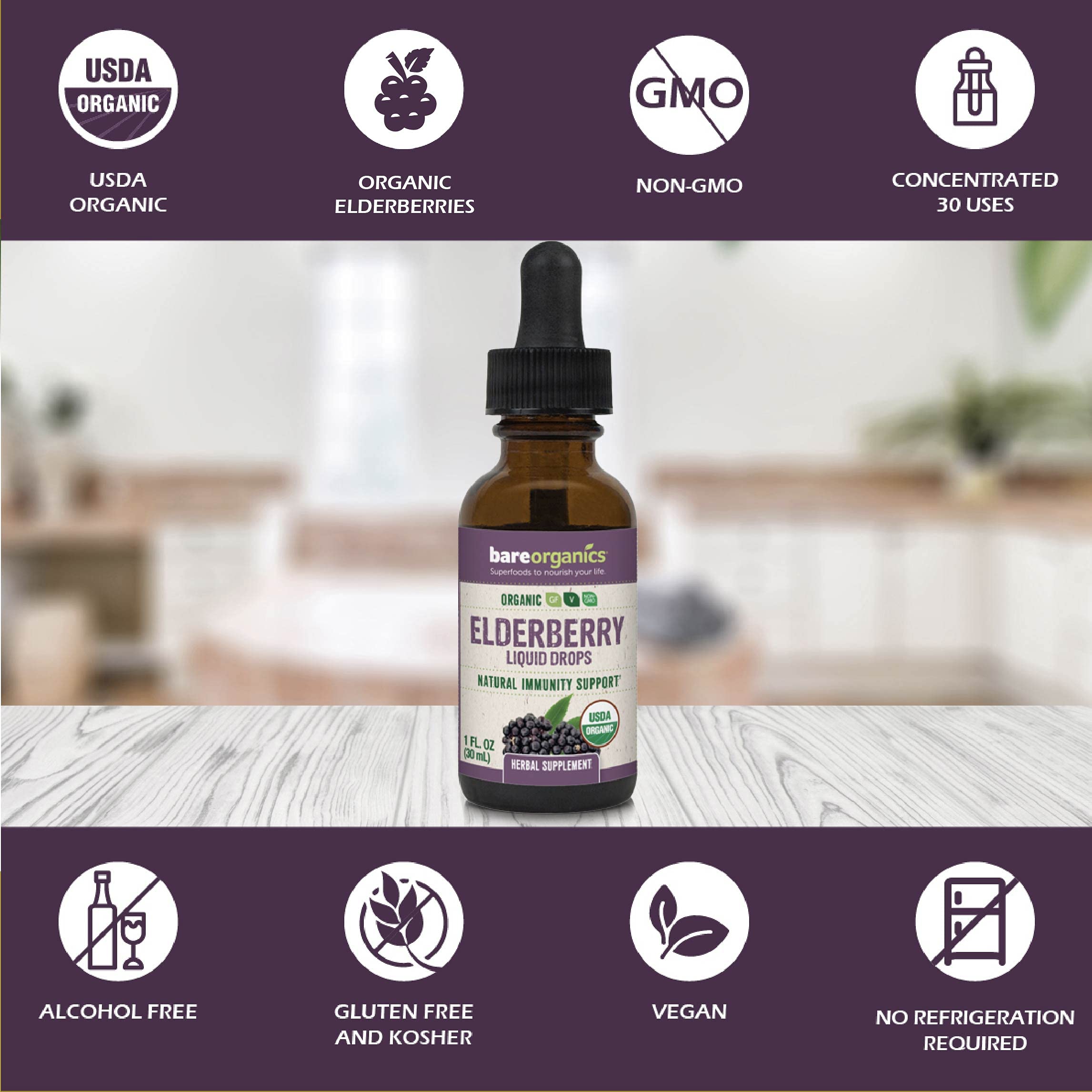Organic elderberry for overall health