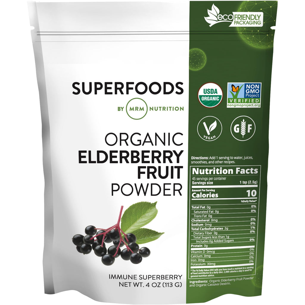 organic elderberry fruit powder for immunity