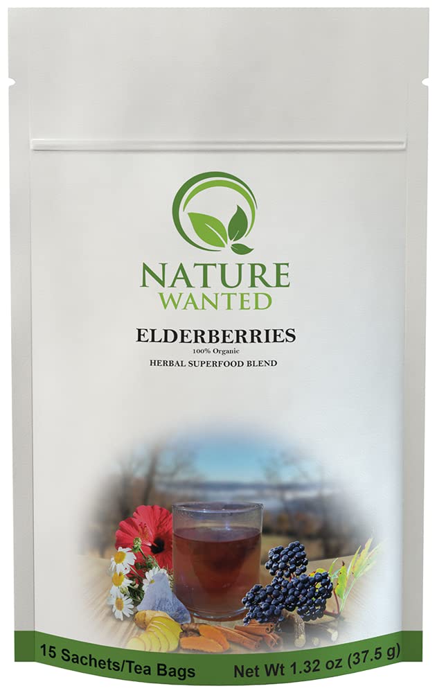 organic elderberry herbal tea blend