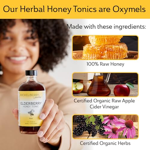 organic elderberry honey tonic for wellness
