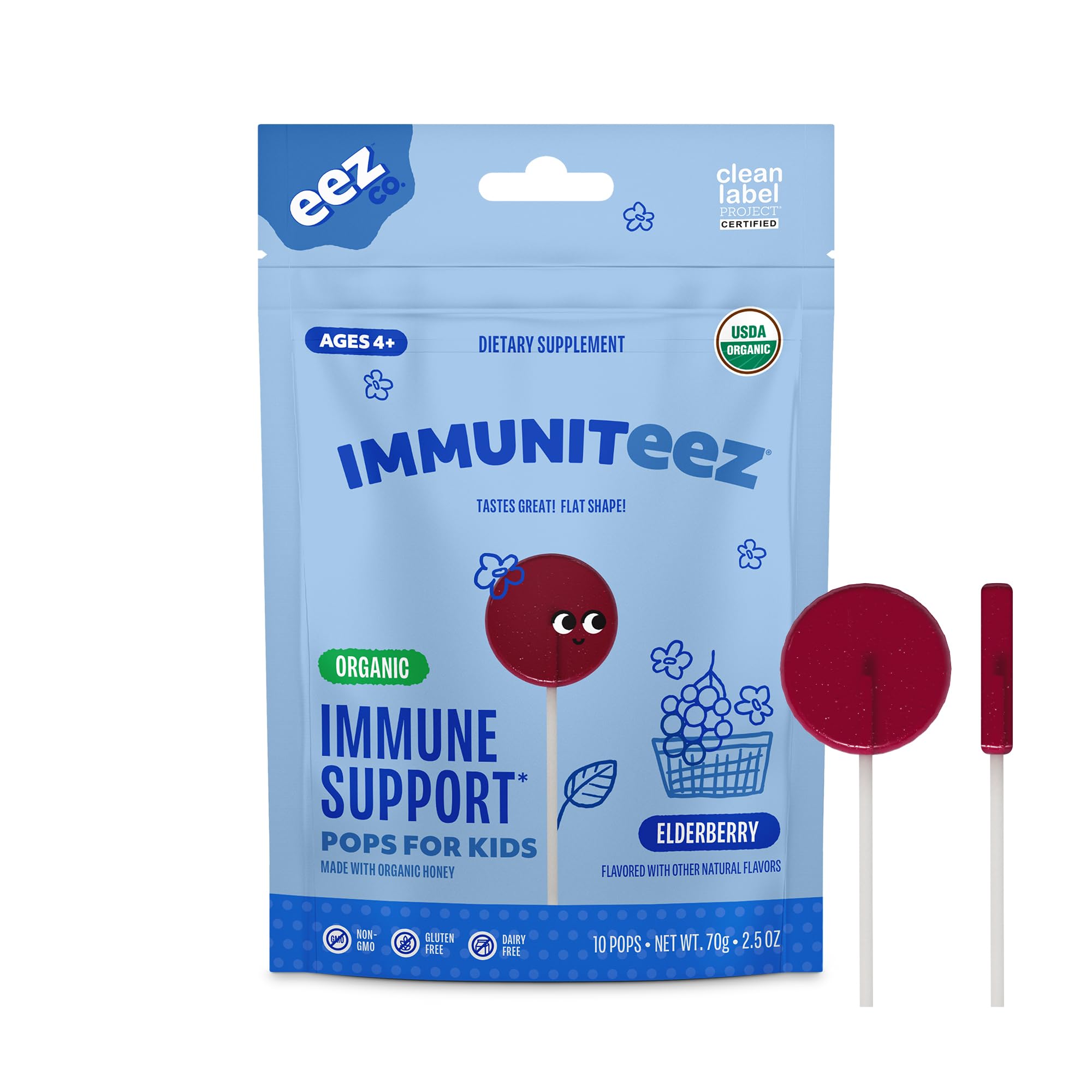 organic elderberry lollipops for kids