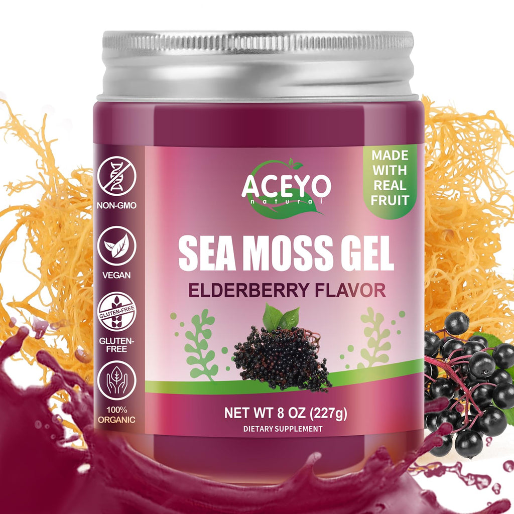 organic elderberry sea moss gel