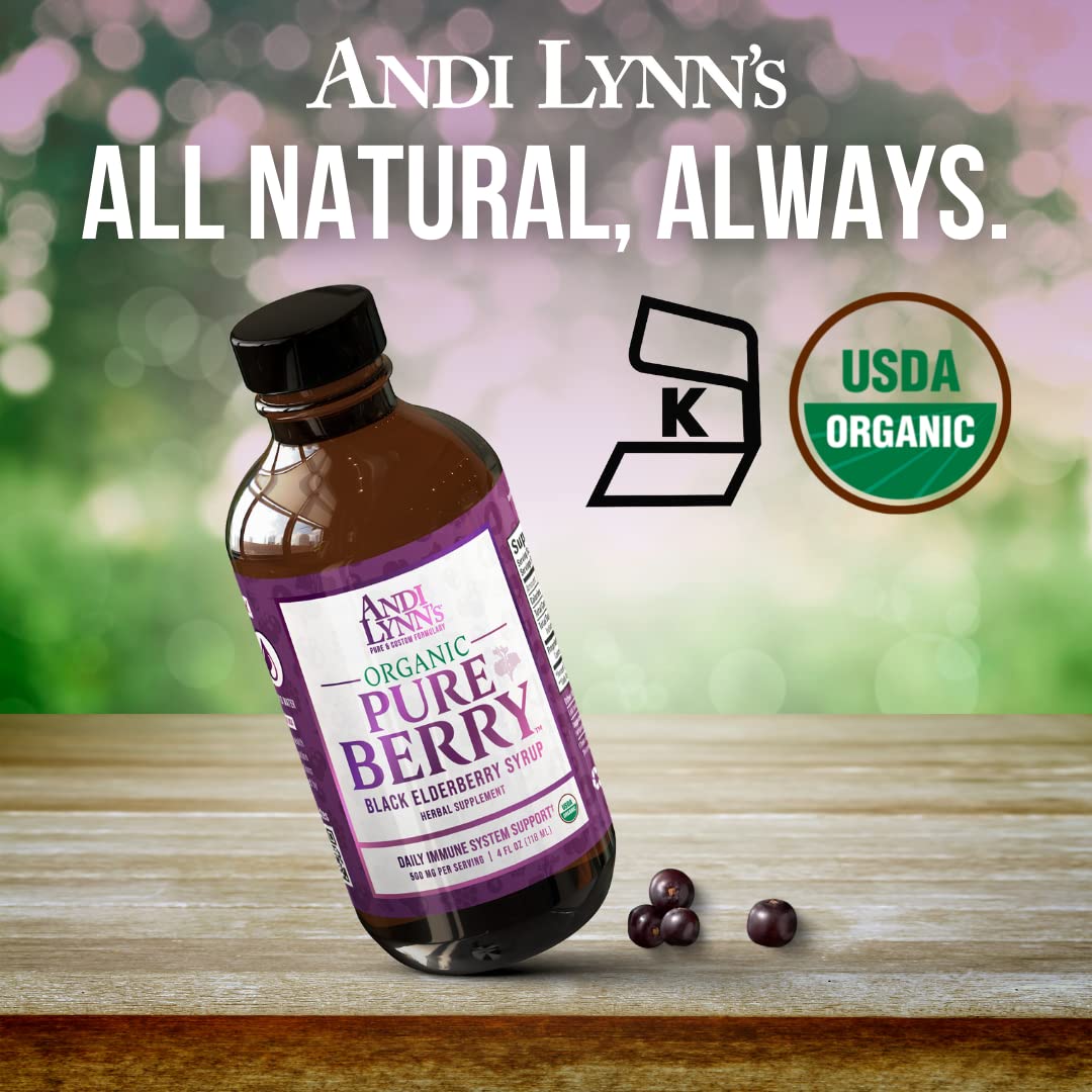 Organic elderberry syrup for daily health