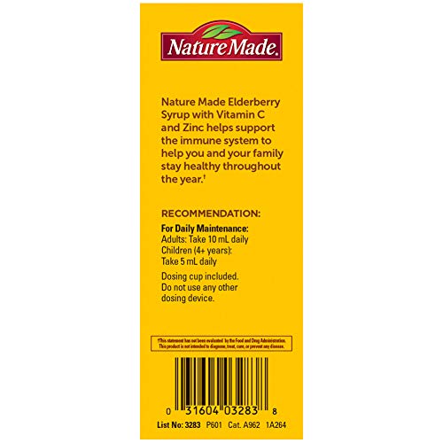 Organic elderberry syrup for daily use