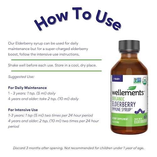 Organic elderberry syrup for family