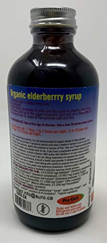 Organic elderberry syrup for restful sleep