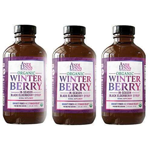 Organic elderberry syrup with ginger and honey