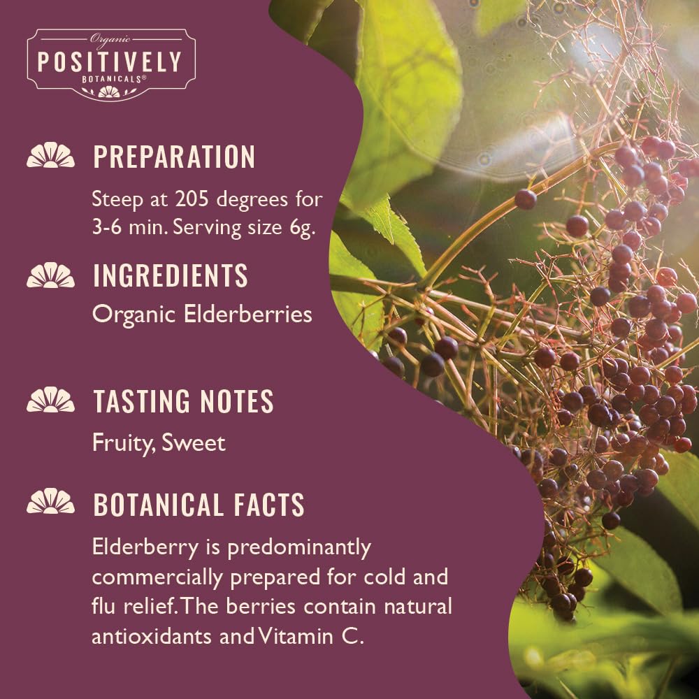 organic elderberry tea for immune support