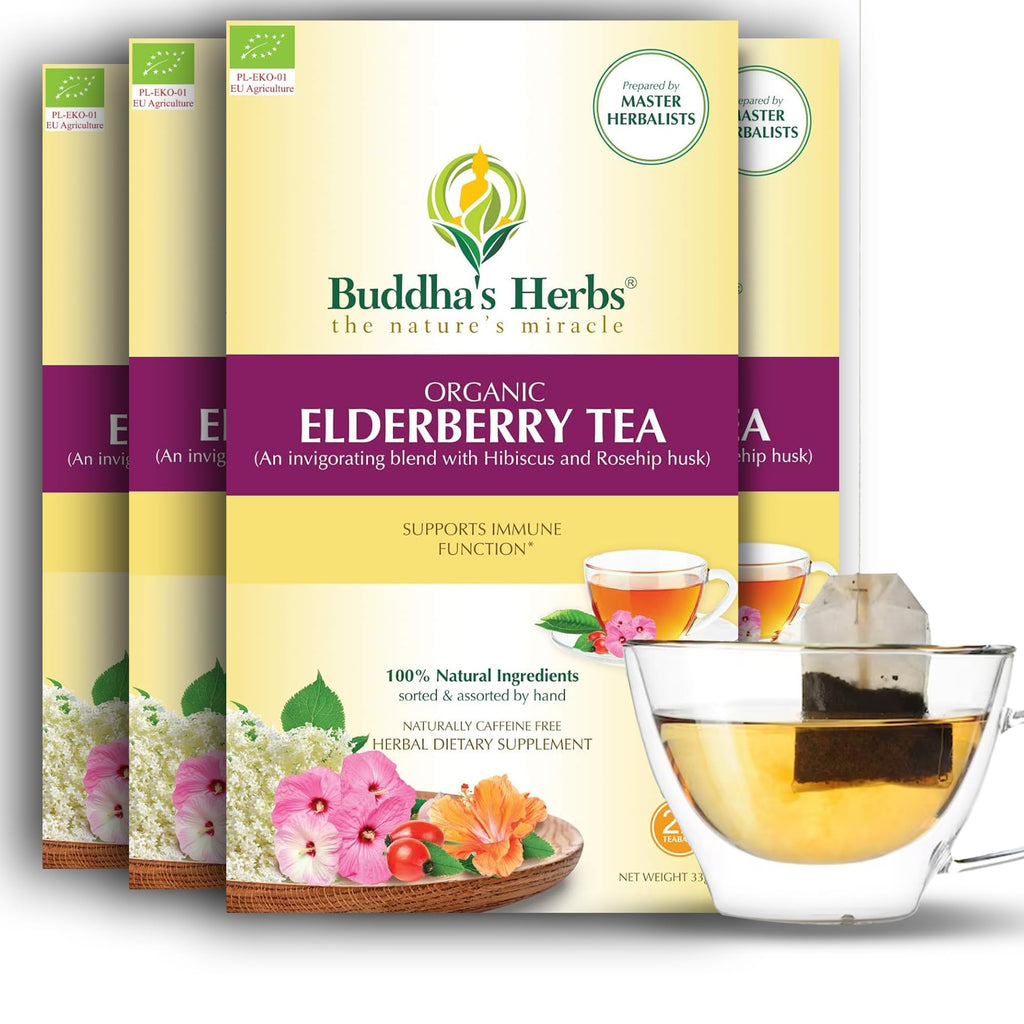 organic elderberry tea for immunity