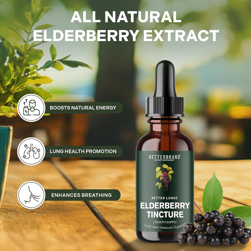 organic elderberry tincture for cold relief
