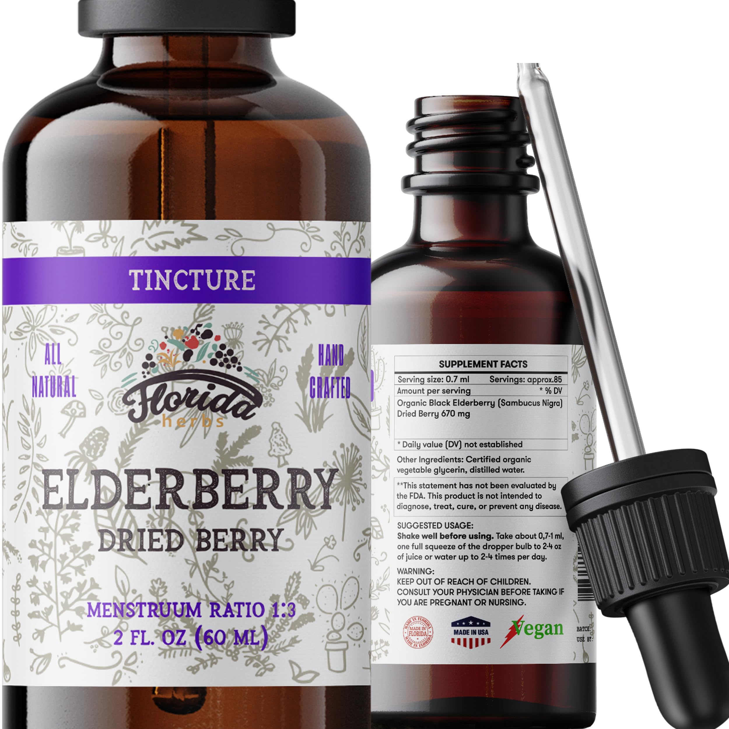 organic elderberry tincture for immunity