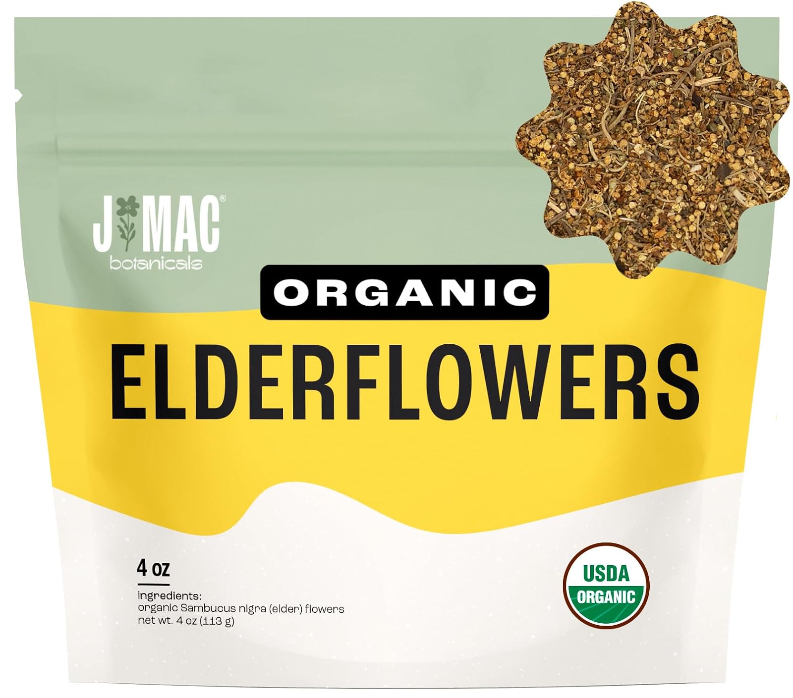organic elderflower herbal tea blend